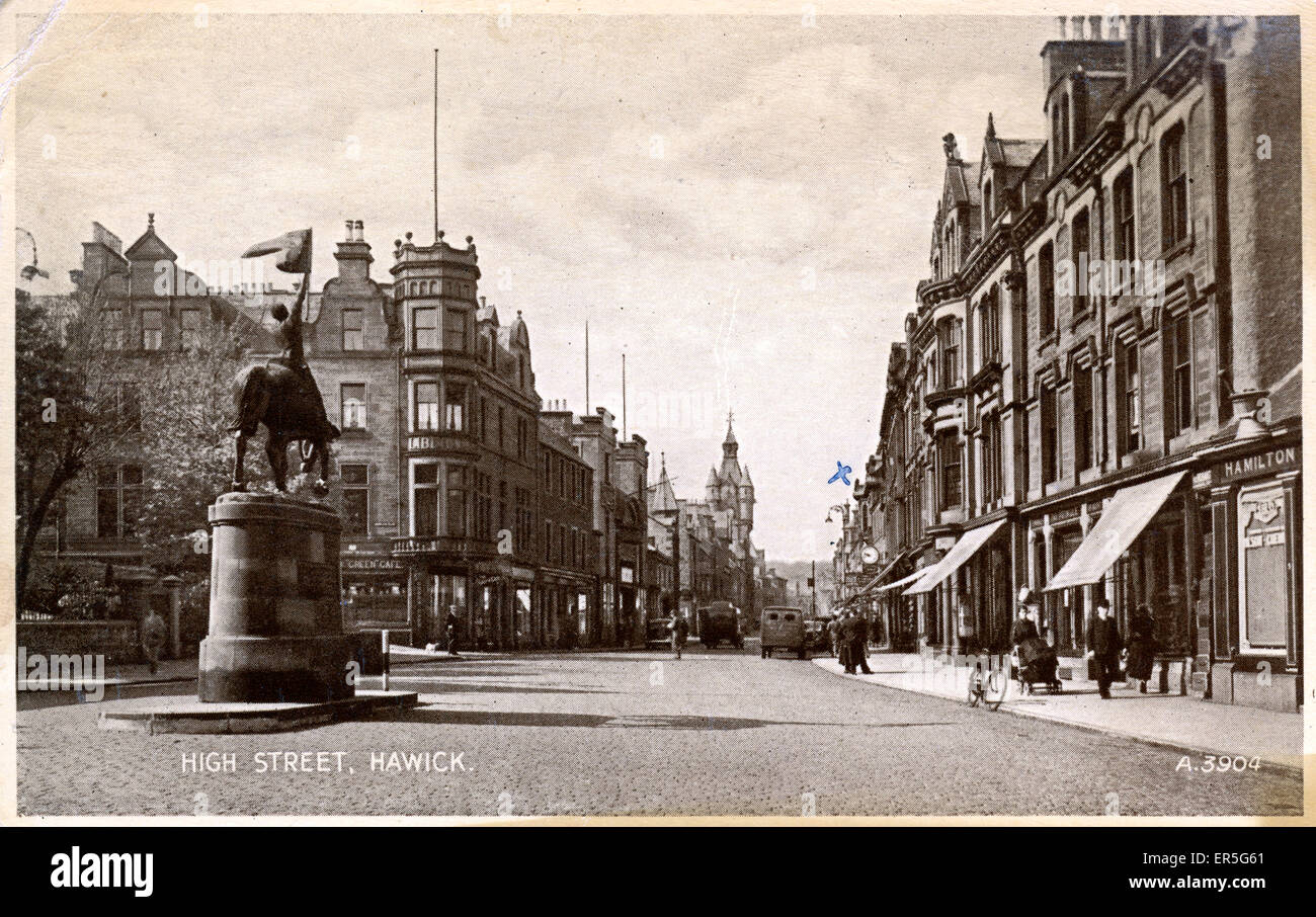 Hawick high street scotland hi-res stock photography and images - Alamy