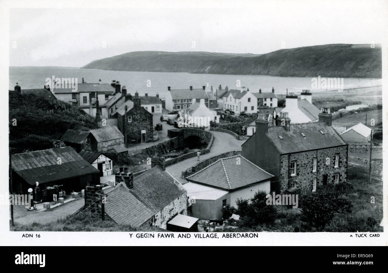 Y gegin Fawr and Village, Aberdaron, Pwllheli Gwynedd, Wales Stock ...