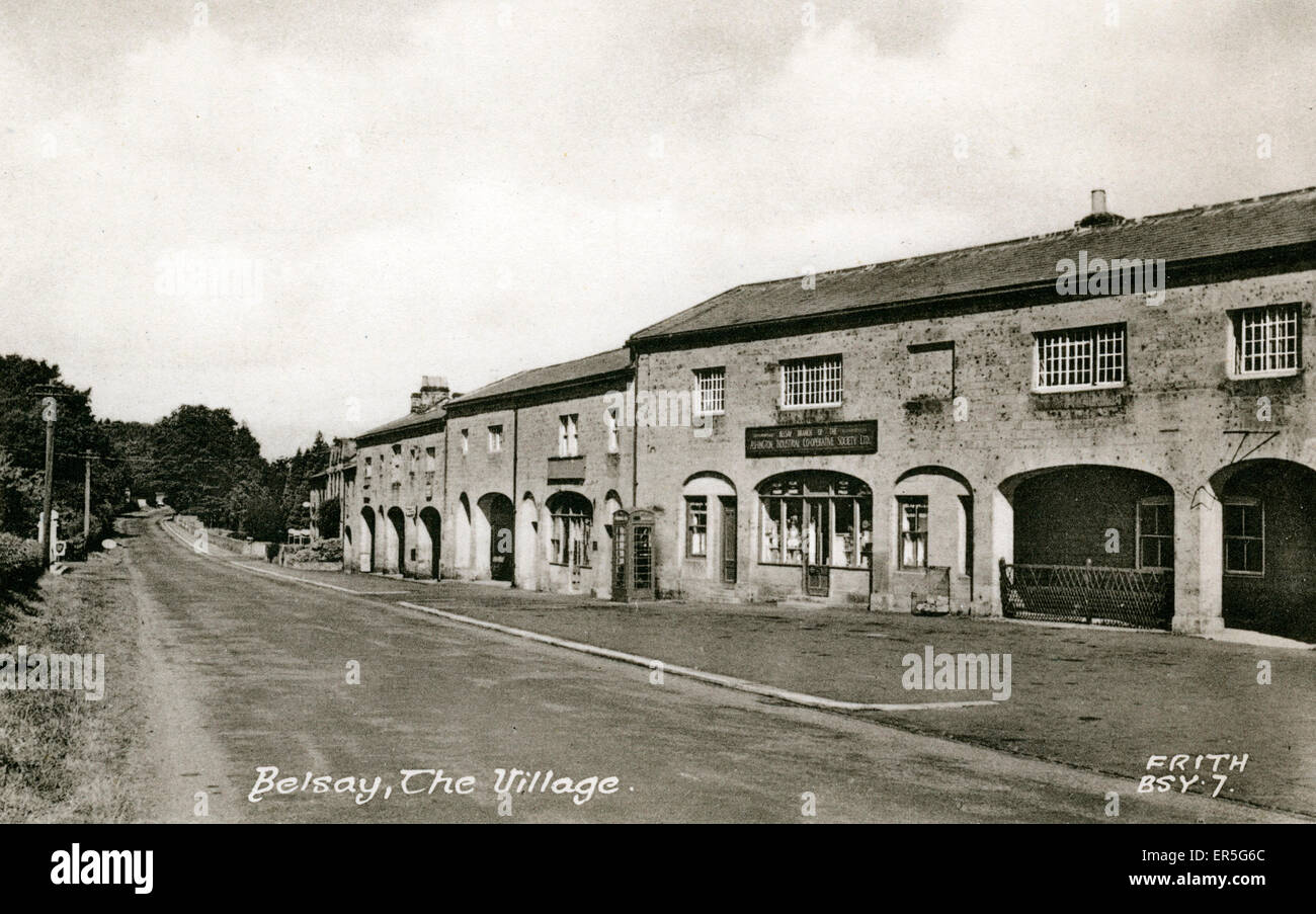 Village of Belsay, Northumberland, England Stock Photo - Alamy