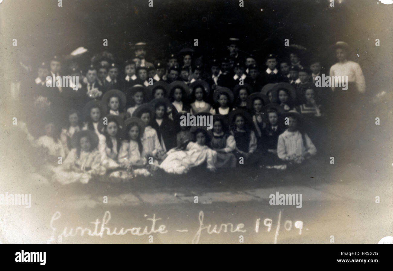School Photograph, Gunthwaite, Yorkshire Stock Photo - Alamy