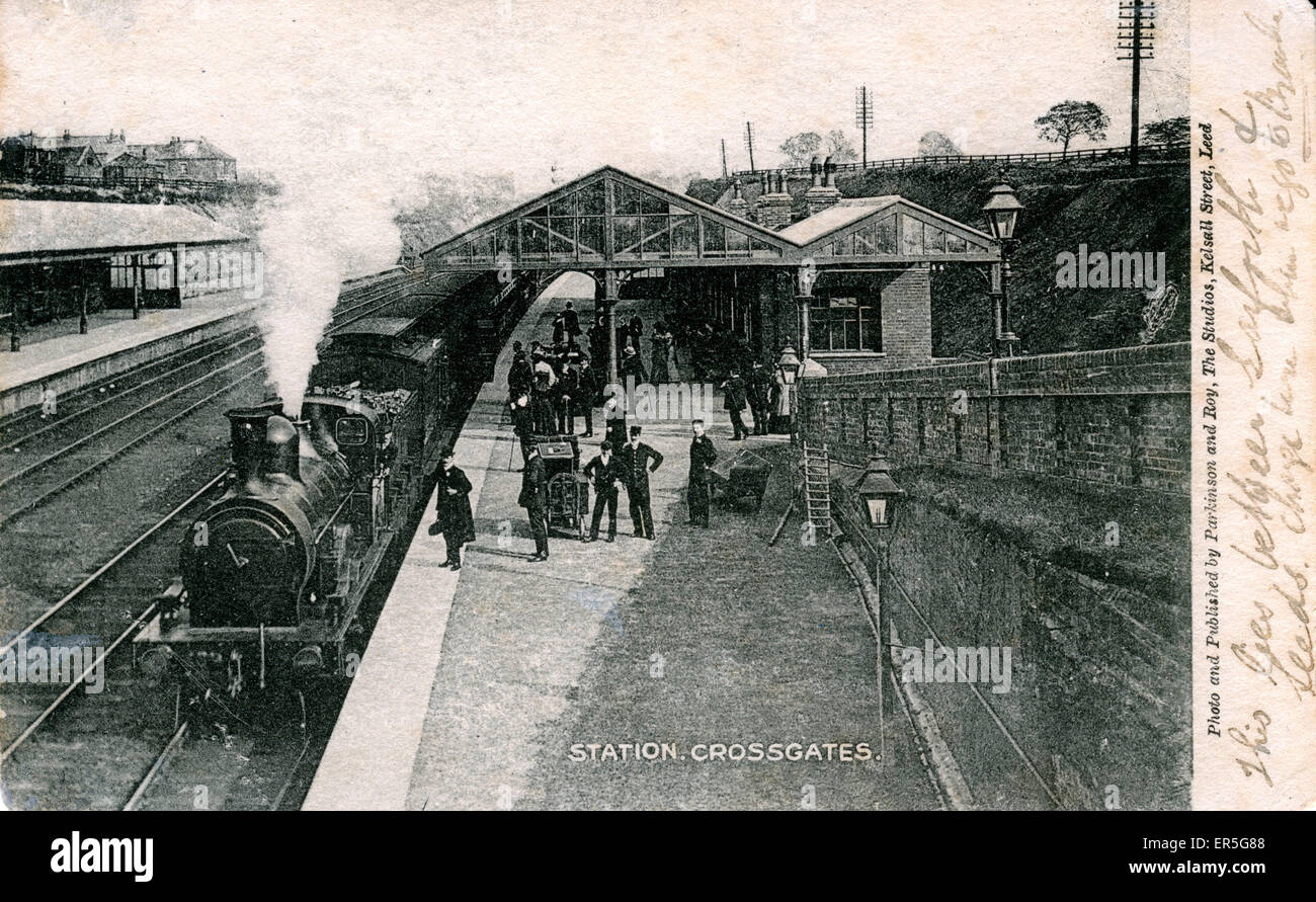 Railway Station, Crossgates, Yorkshire Stock Photo - Alamy