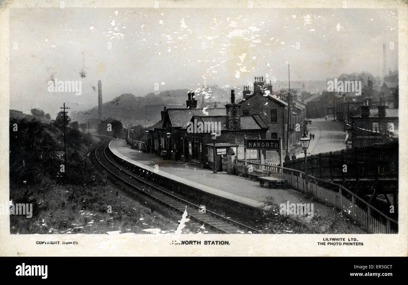 Railway Station, Haworth, Yorkshire Stock Photo - Alamy
