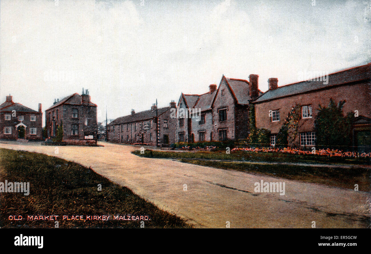 Old Market Place, Kirkby Malzeard, Yorkshire Stock Photo - Alamy