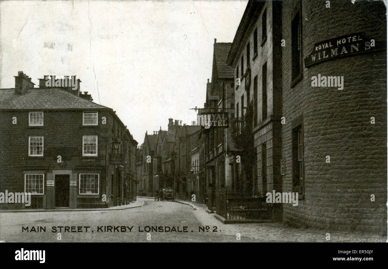 Main Street, Kirkby Lonsdale, Cumbria Stock Photo - Alamy