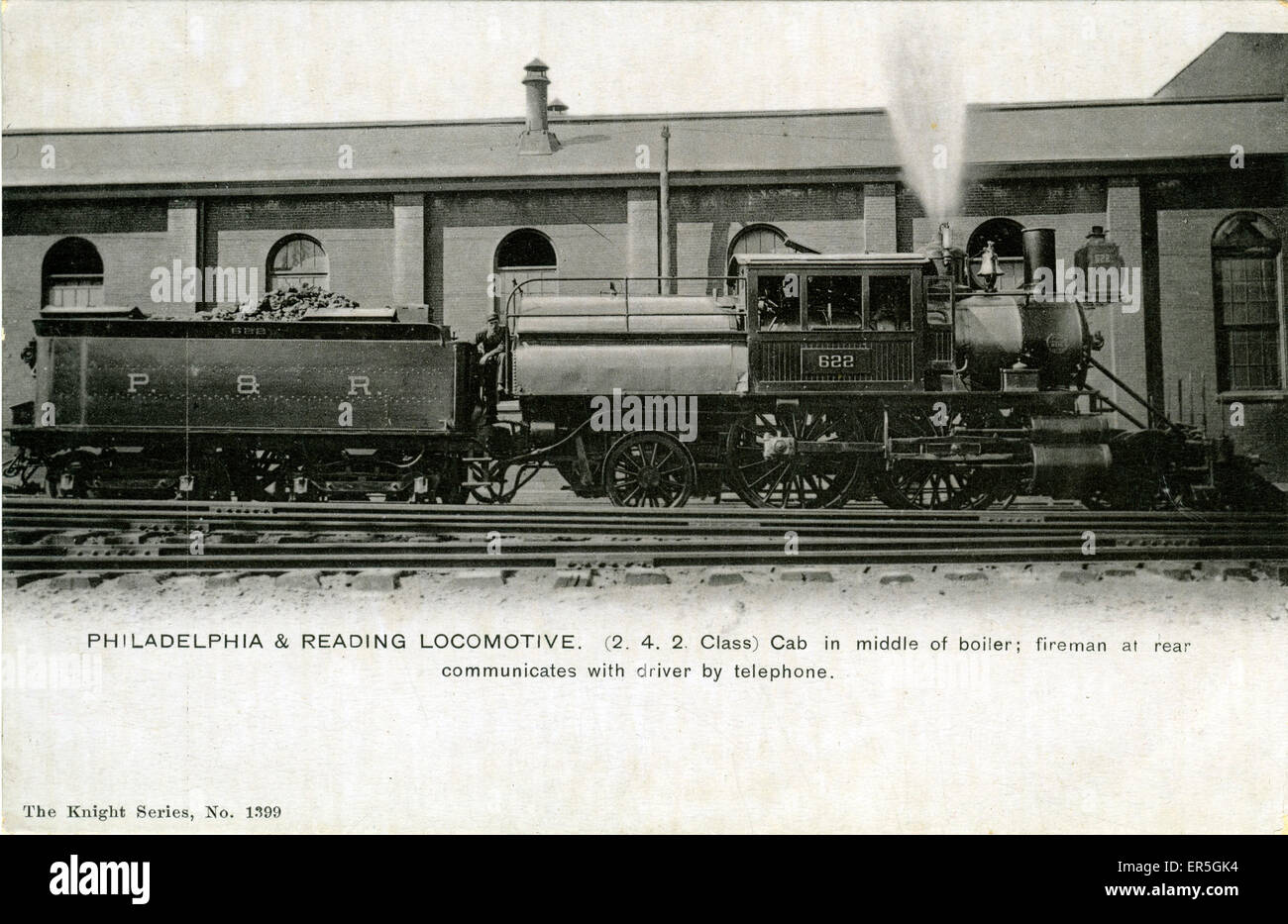 2-4-2 Philadelphia & Reading Locomotive Stock Photo - Alamy
