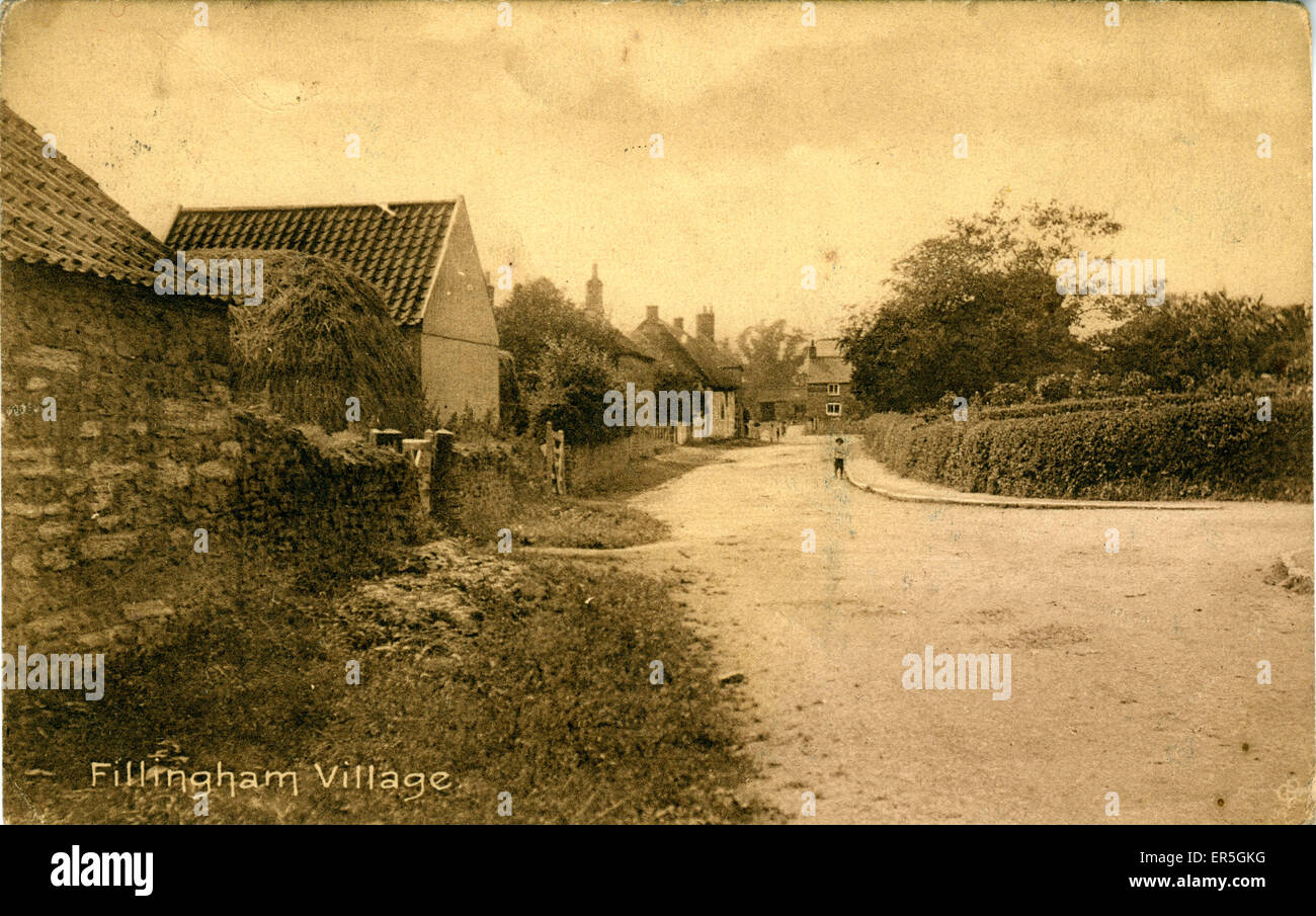 The Village, Fillingham, Lincolnshire Stock Photo - Alamy