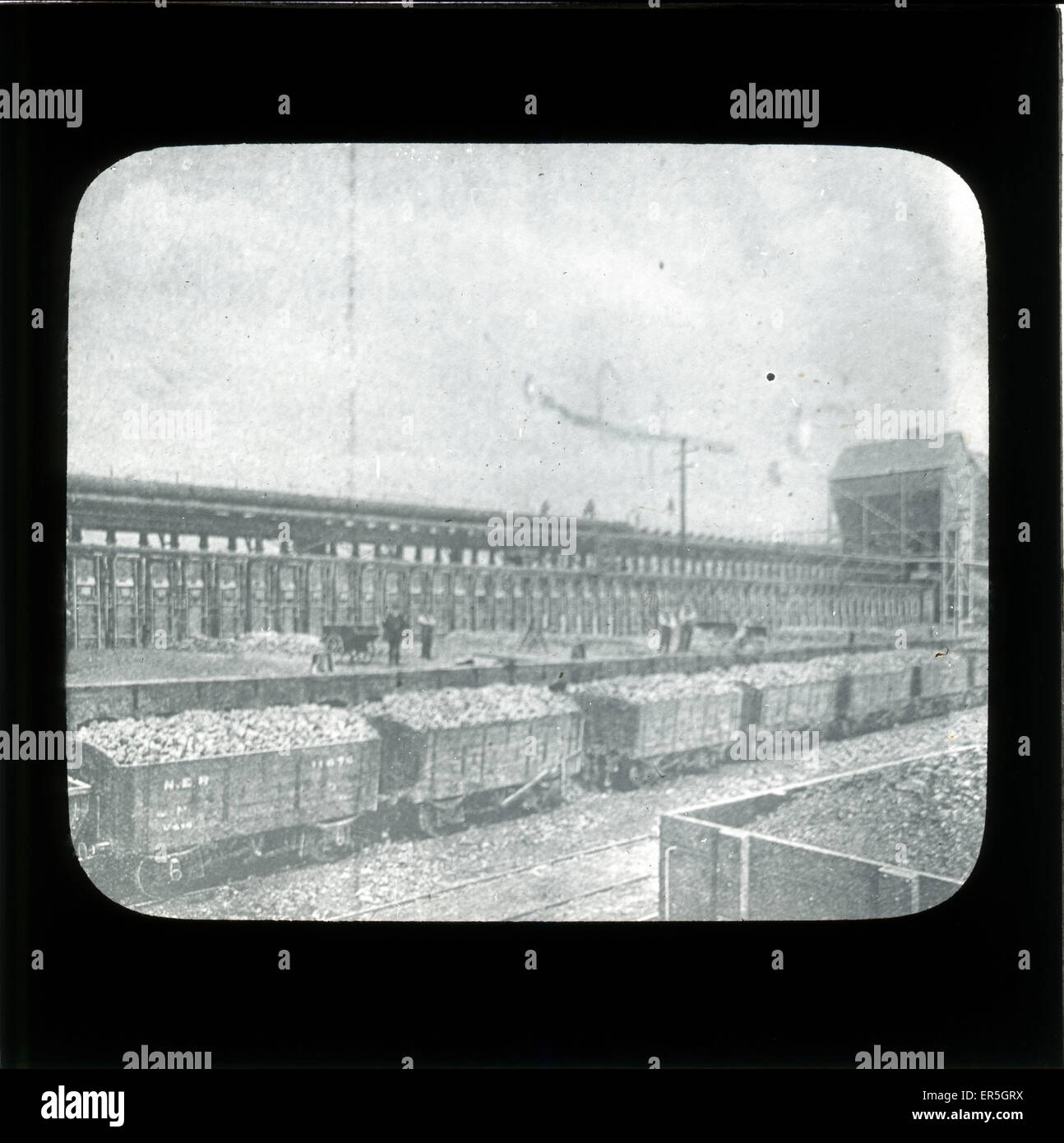 Limestone Wagons, Sunderland, Northumberland Stock Photo - Alamy