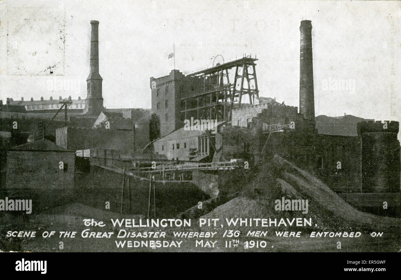 Wellington Colliery Disaster, Whitehaven, Cumbria Stock Photo - Alamy