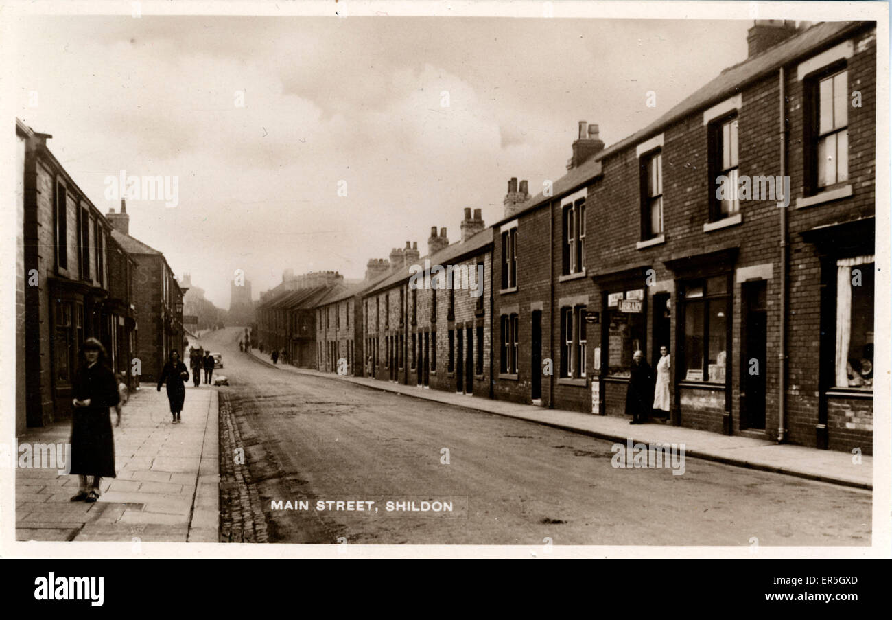 Main Street, Shildon, County Durham Stock Photo - Alamy