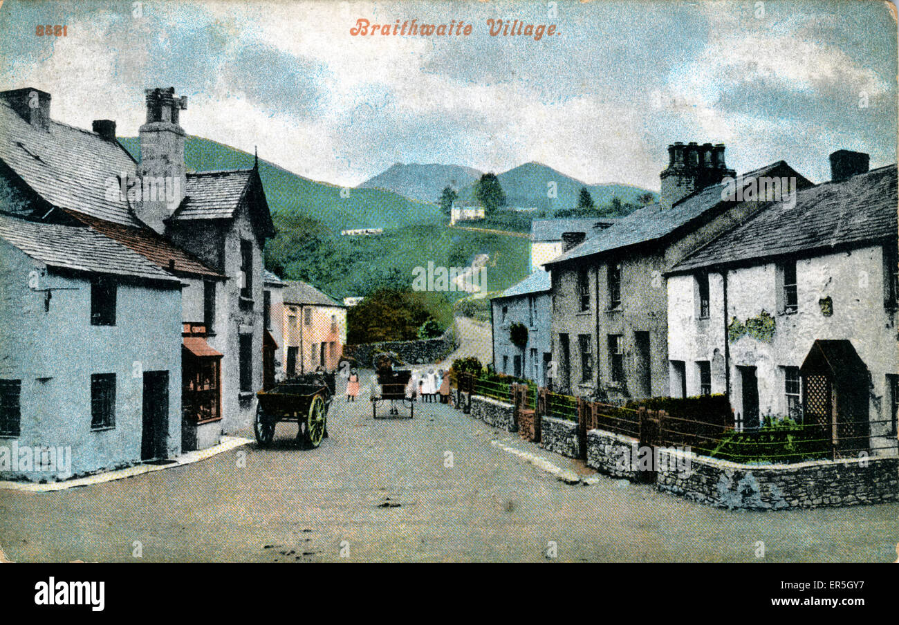 The Village, Braithwaite, Cumbria Stock Photo - Alamy