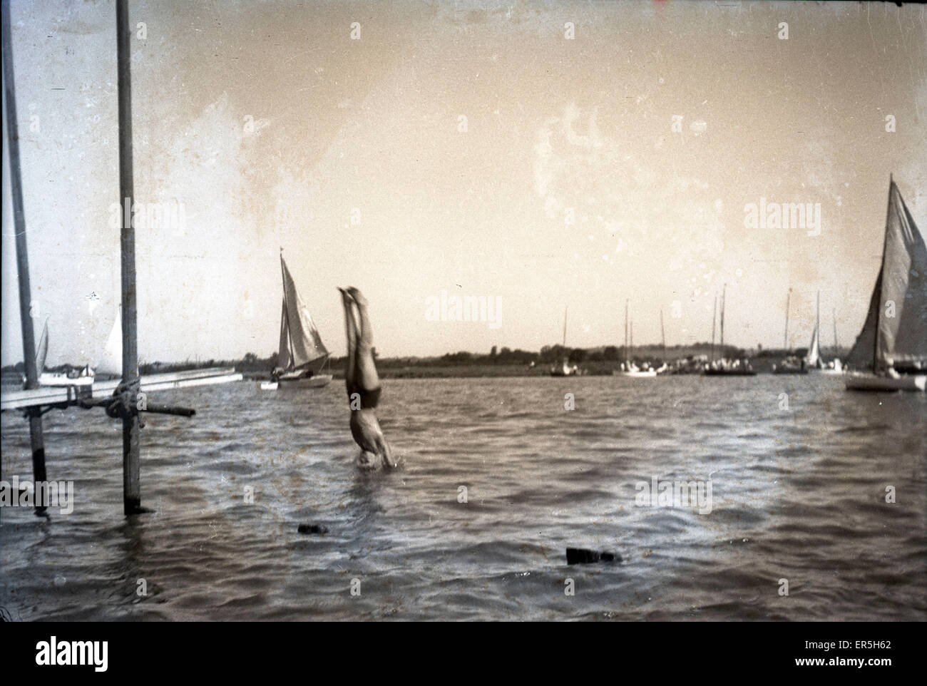 Diving - The River Crouch, Hullbridge, Kent Stock Photo - Alamy