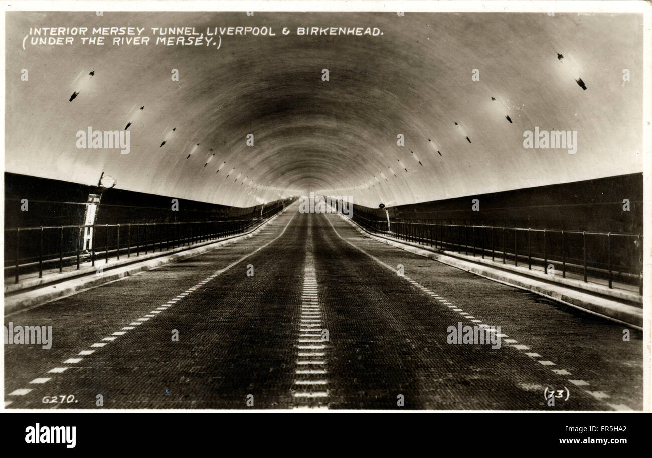 The Mersey Tunnel when new, Liverpool, Lancashire Stock Photo - Alamy