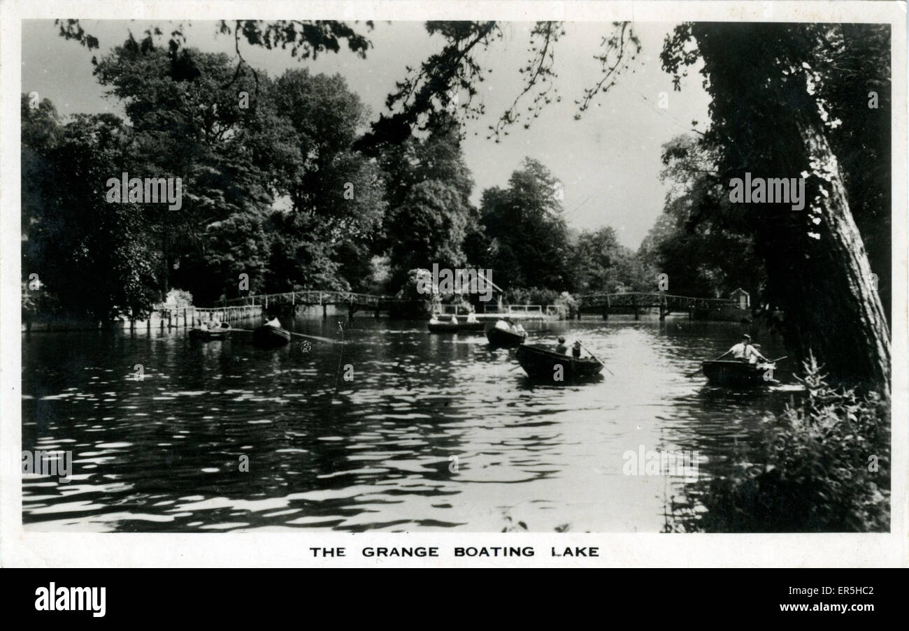 The Grange Boating Lake - Beddington Park, Beddington, Surre Stock ...