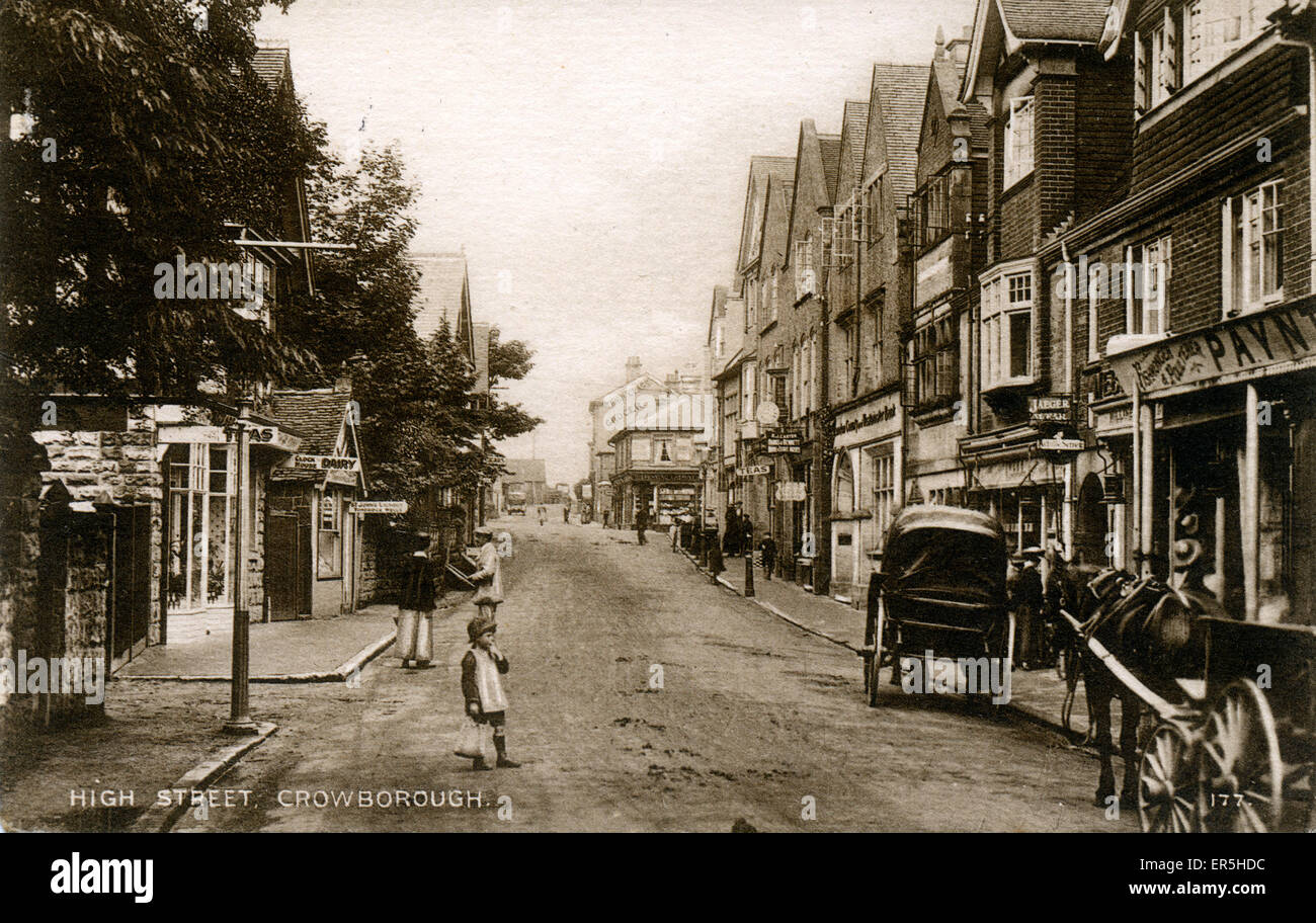 High Street, Crowborough, Sussex Stock Photo - Alamy