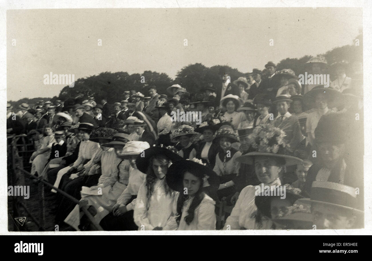 Boat Race Spectators, Caterham, Surrey Stock Photo - Alamy