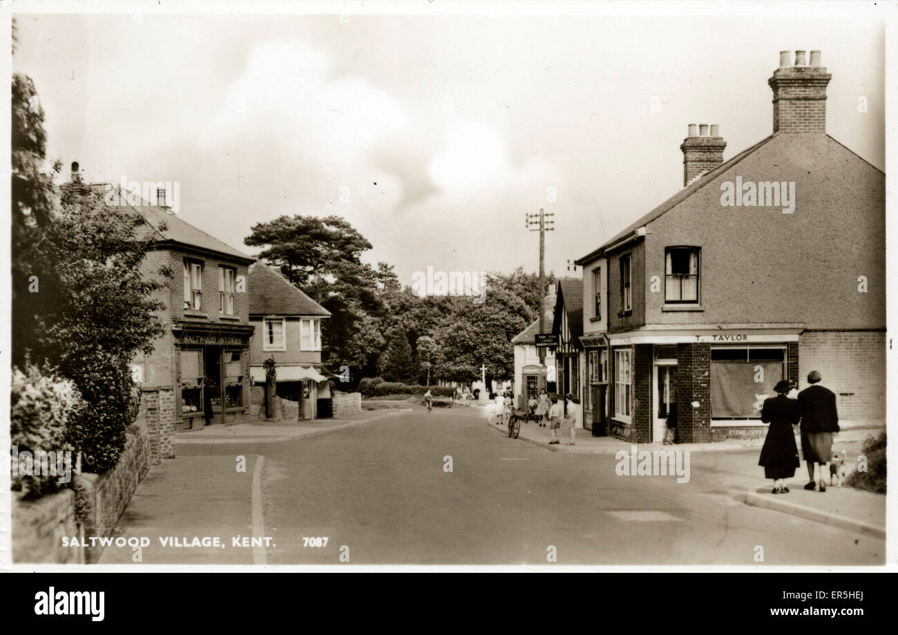 The Green, Saltwood, Kent Stock Photo - Alamy