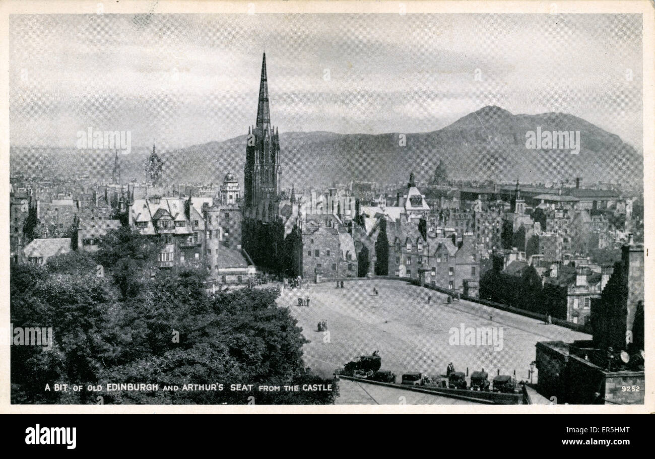 Panoramic View, Edinburgh, Midlothian Stock Photo - Alamy
