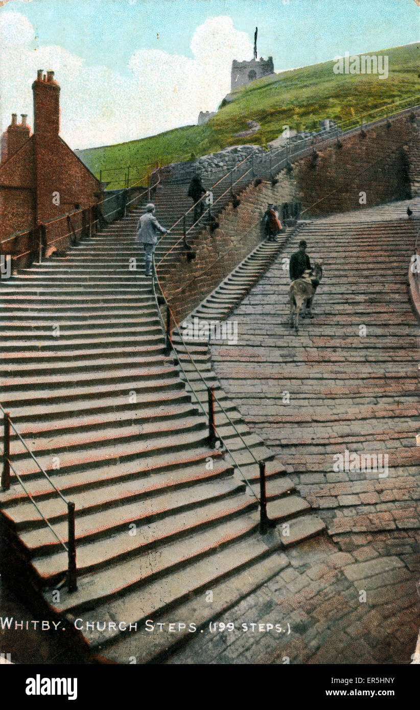 The Church Steps, Whitby, Yorkshire Stock Photo - Alamy