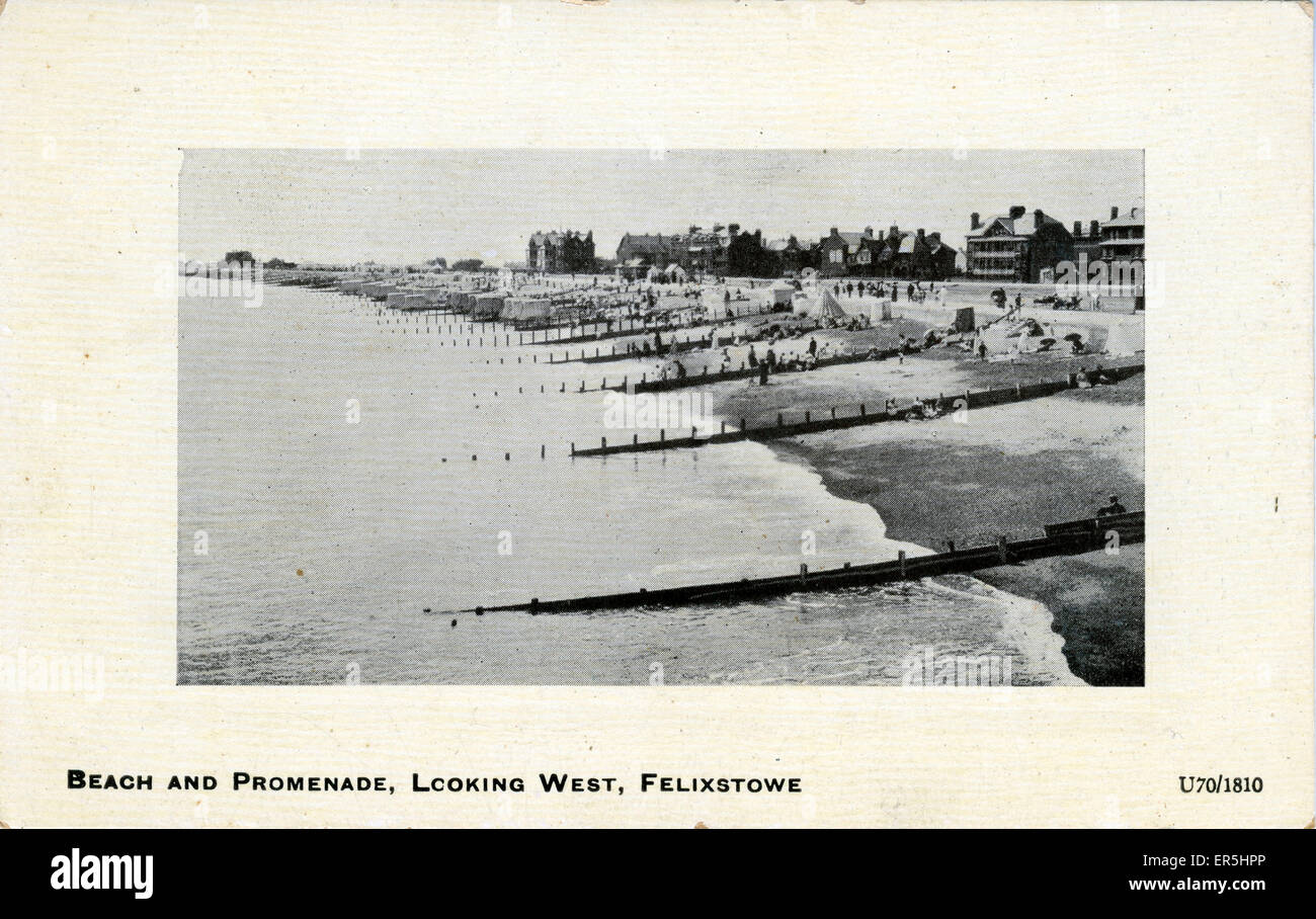Beach & Promenade, Felixstowe, Suffolk Stock Photo - Alamy