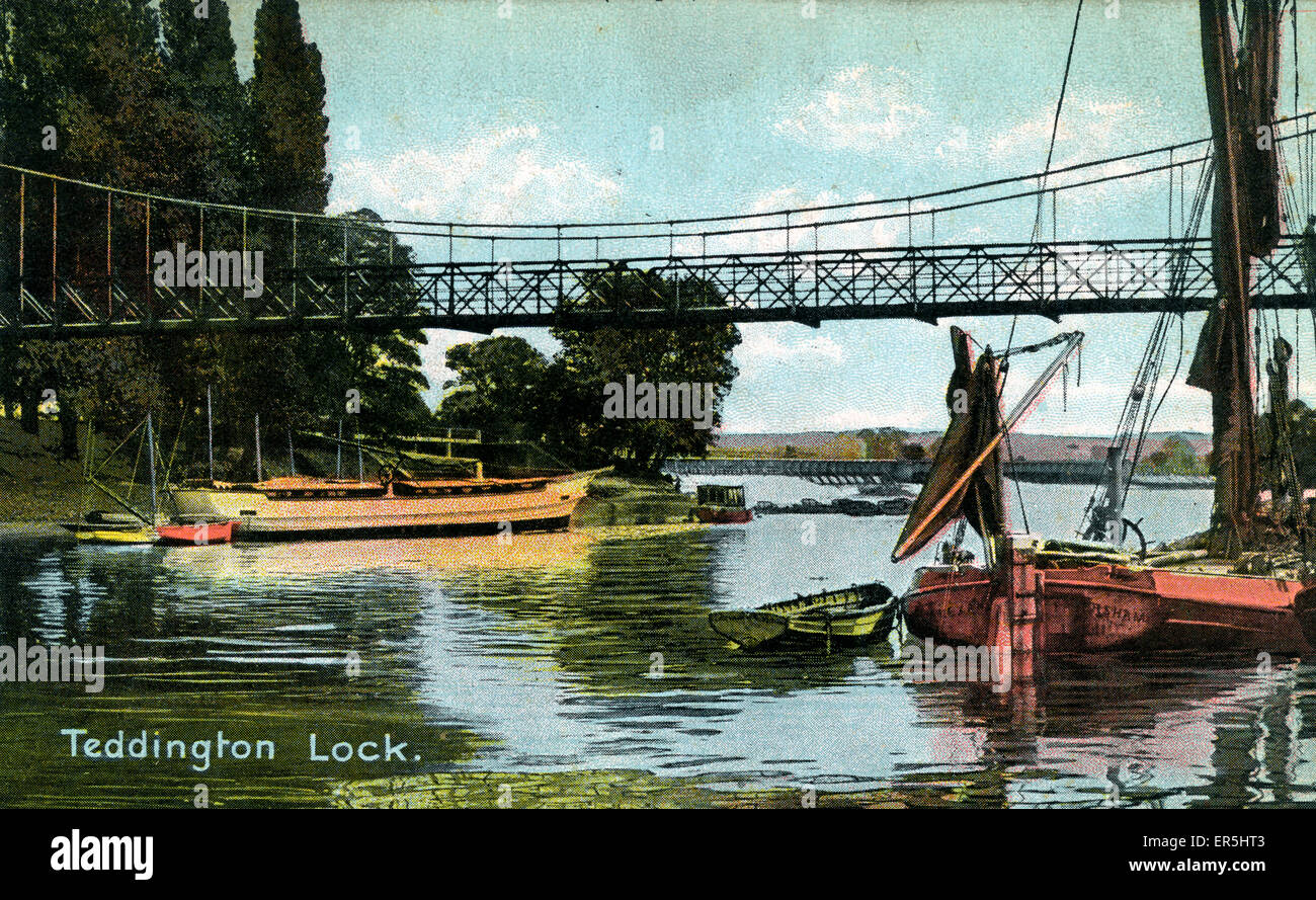Teddington Lock, Teddington, London Stock Photo - Alamy