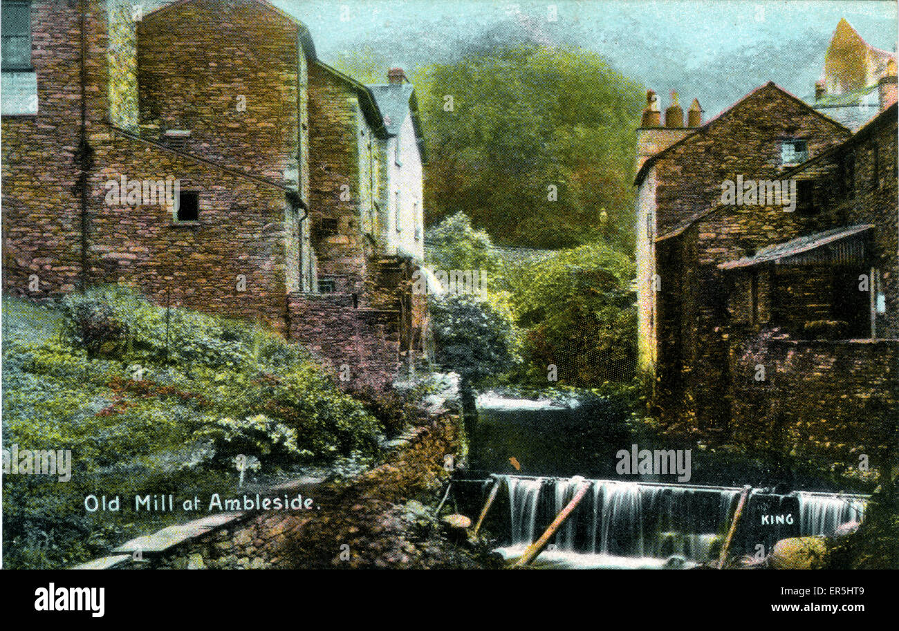 Old Mill, Ambleside, Cumbria Stock Photo - Alamy