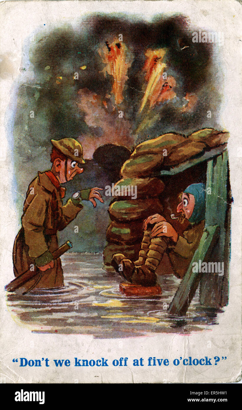 World War 1 Comic Postcard, England. 1918 Stock Photo - Alamy