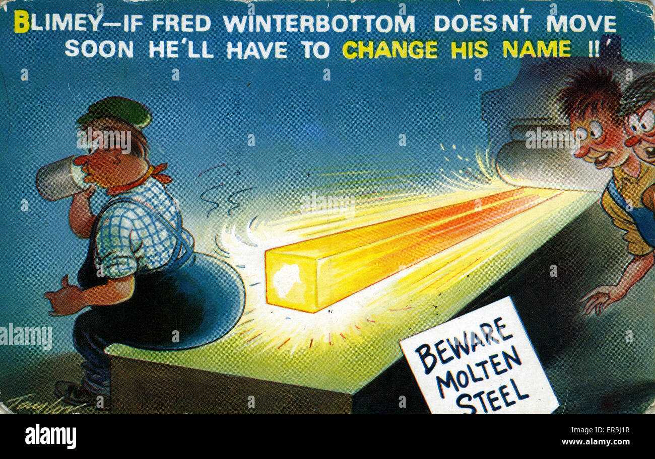Bamforth Comic Postcard Stock Photo - Alamy