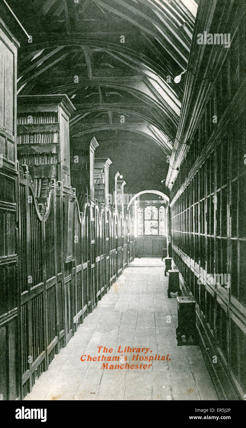 Chetham's Hospital Library, Manchester, Lancashire Stock Photo - Alamy