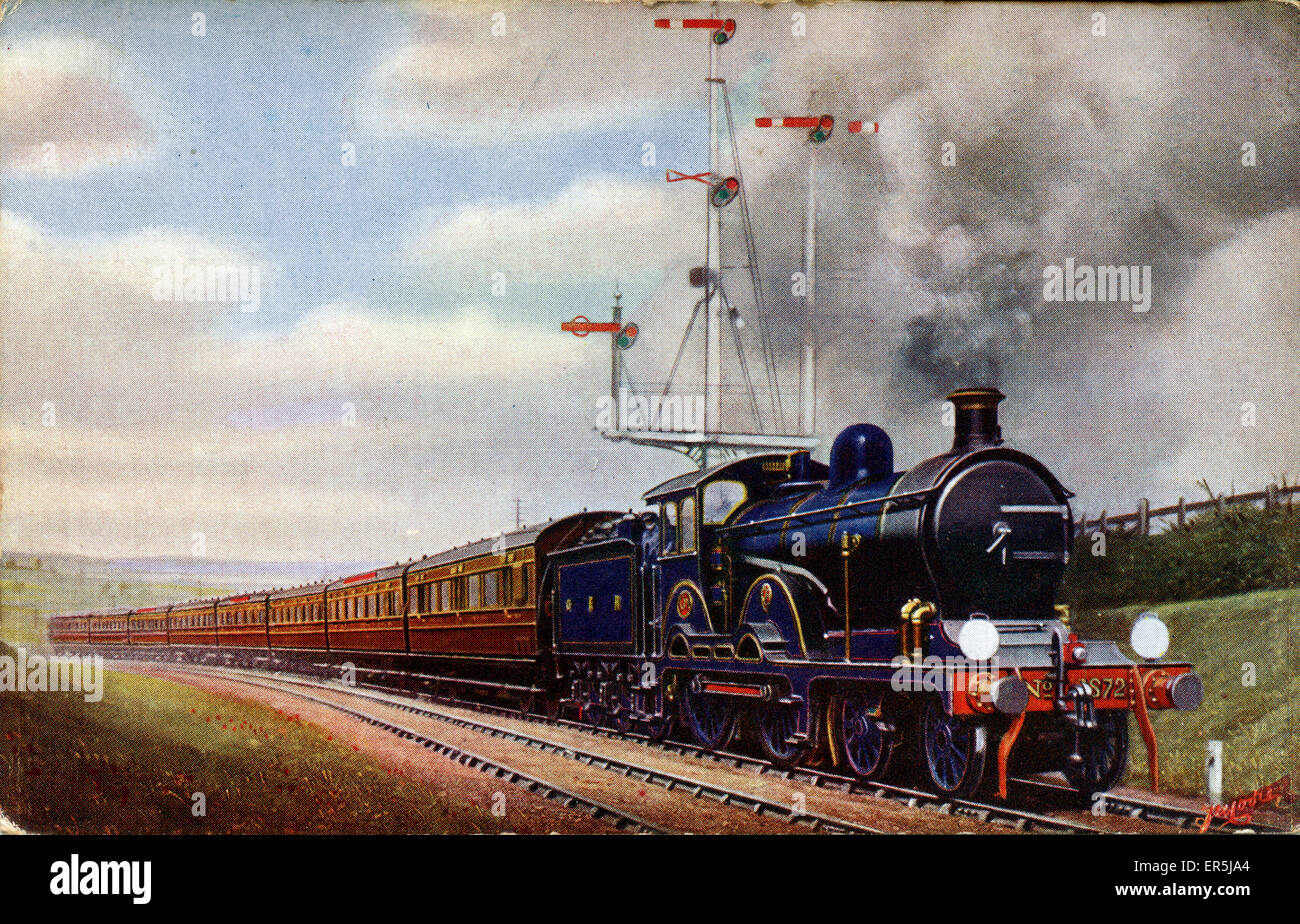 1872 Steam Locomotive 4-4-2 Lowestoft & Yarmouth Restaurant Stock Photo ...