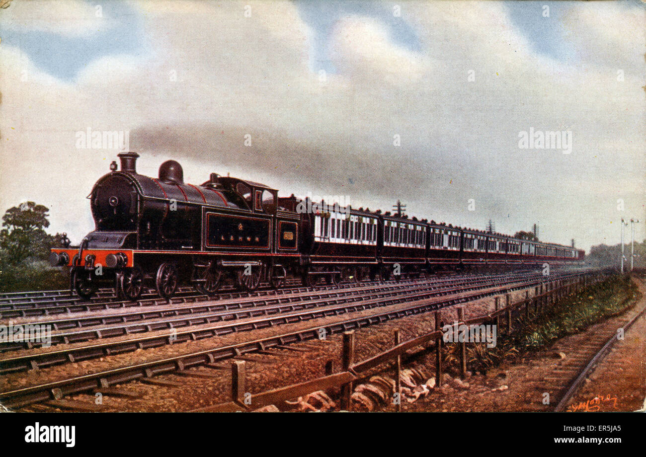 Steam Locomotive 4-4-2 Local Train, London Stock Photo - Alamy