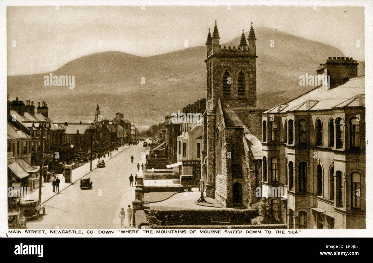Main Street, Newcastle, County Down Stock Photo - Alamy