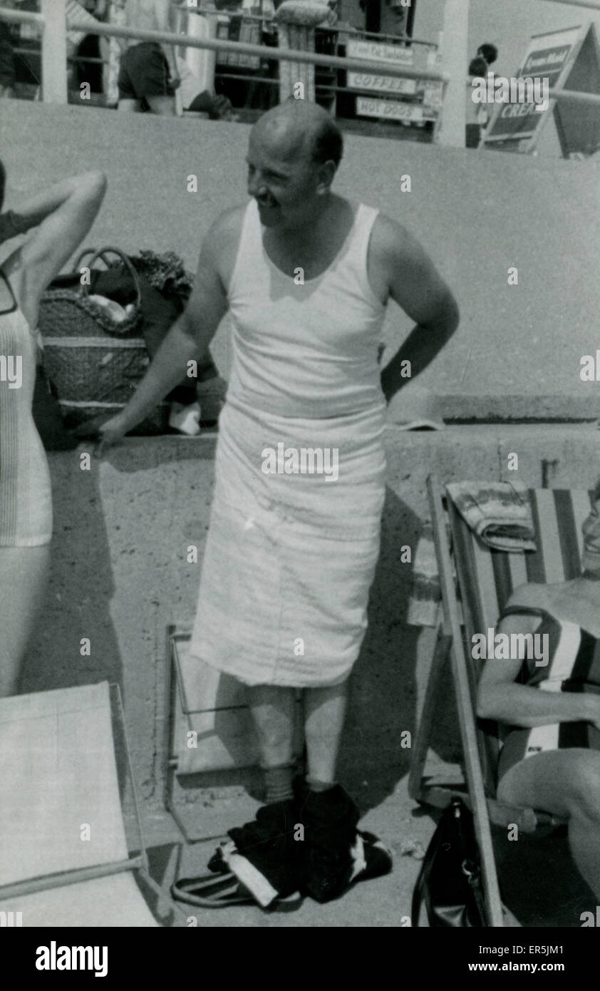 Getting Changed On The Beach High Resolution Stock Photography and ...