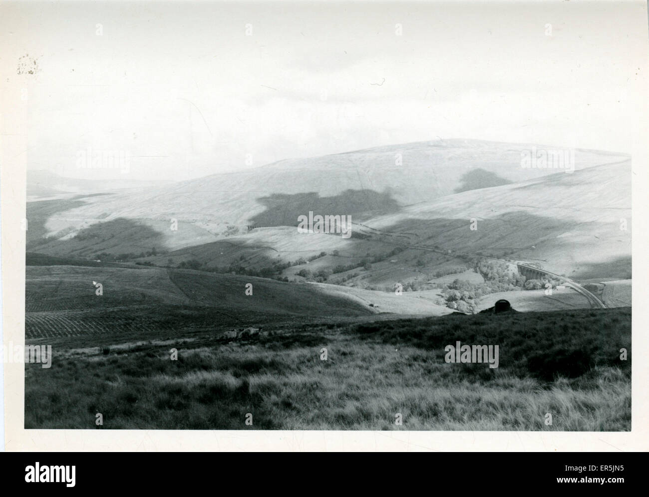 Settle-Carlisle Railway - Above Blea Moor Tunnel, Yorkshire Stock Photo ...