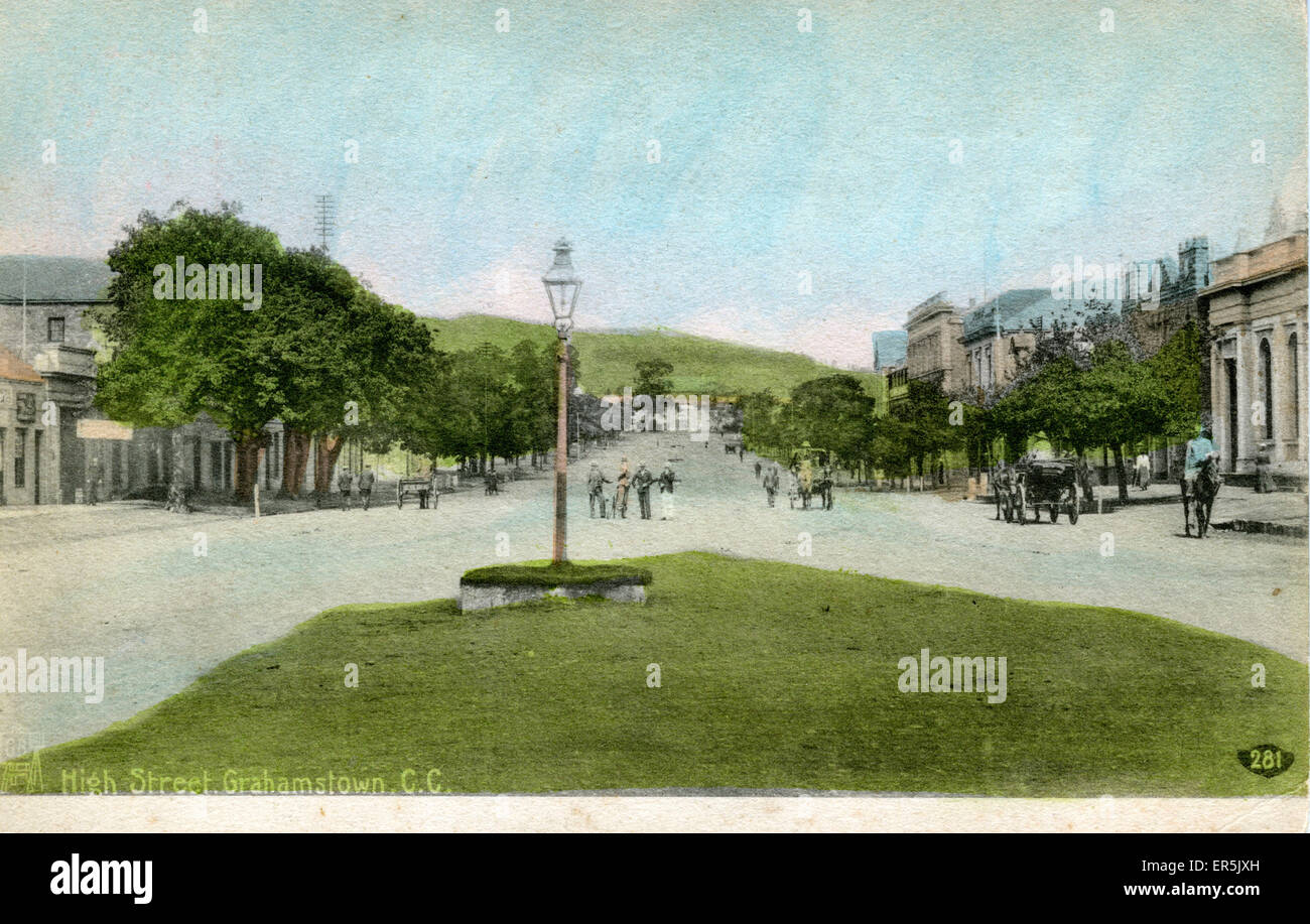 South Africa - High Street, Grahamstown Stock Photo - Alamy