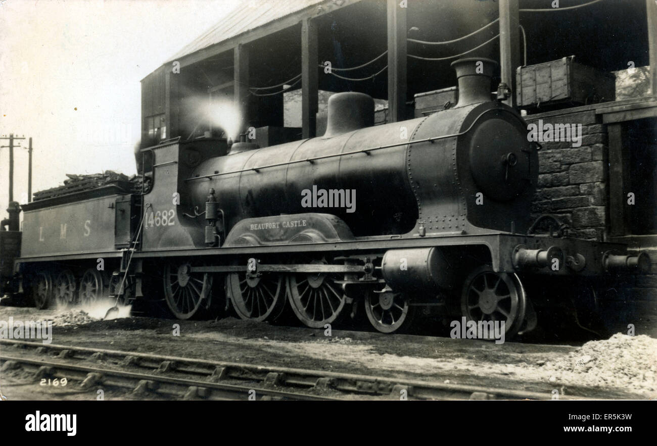 Drummond Locomotive LMS 14682 - Beaufort Castle, Liverpool Stock Photo ...