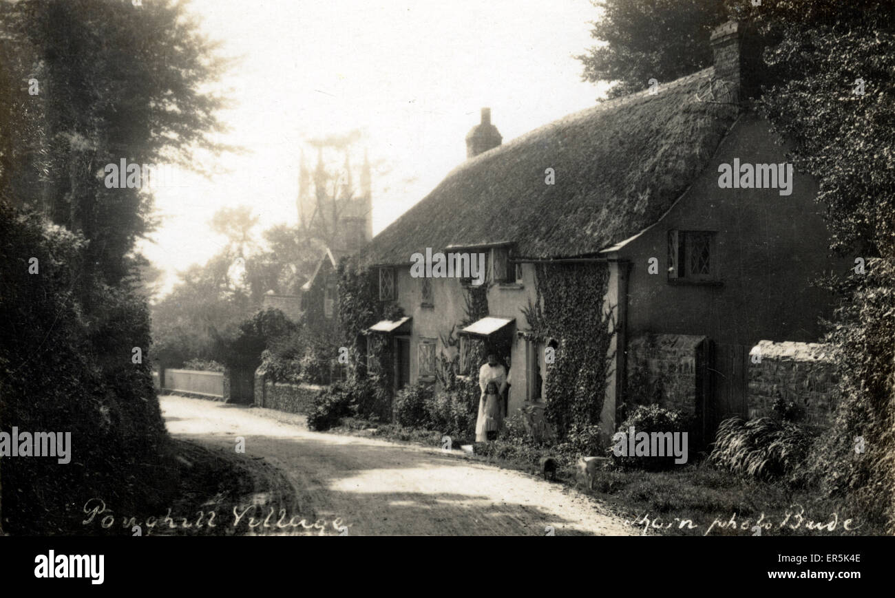 The Village, Poughill, Bude, England Stock Photo - Alamy