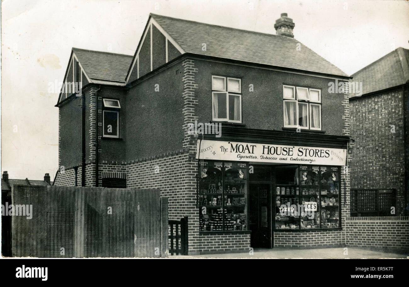 The Moat House Stores, Unknown, England Stock Photo - Alamy