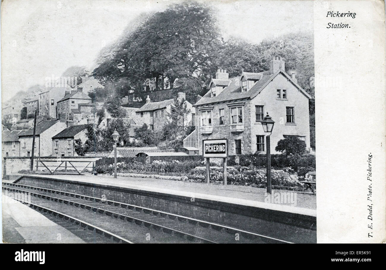 Railway Station, Pickering, England Stock Photo - Alamy