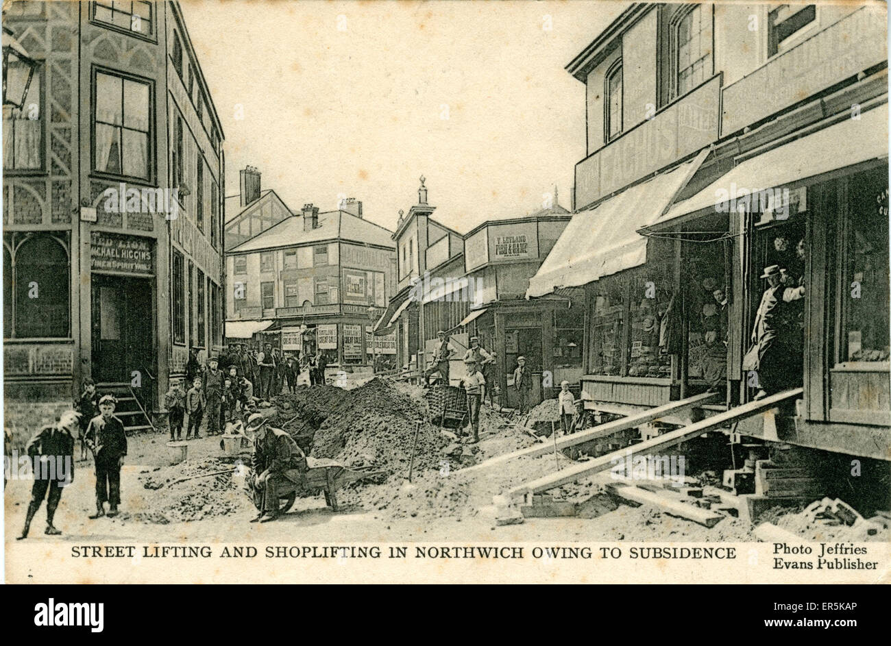 Subsidance work northwich cheshire england caption hi-res stock ...