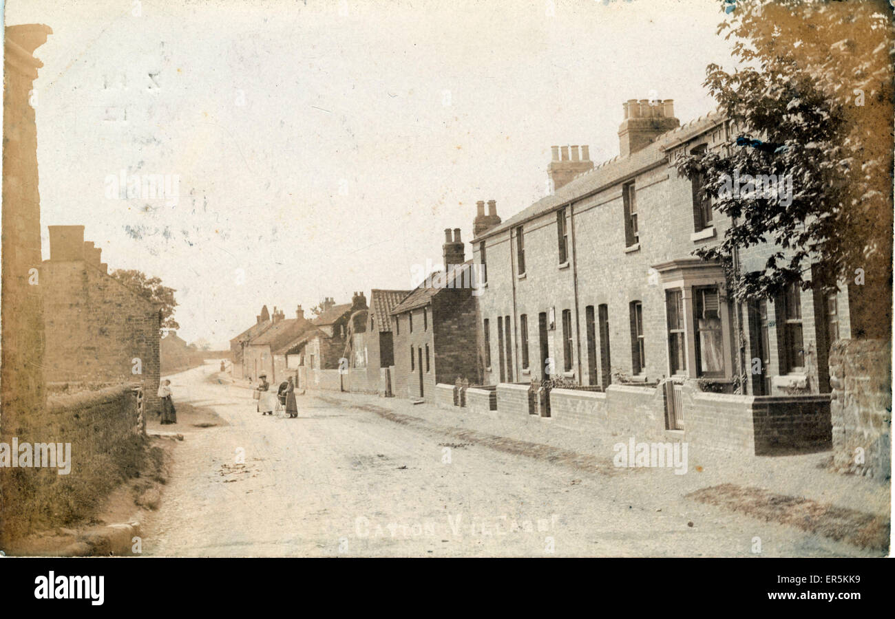 The Village, Cayton, Scarborough, Yorkshire, England. 1909 Stock Photo ...