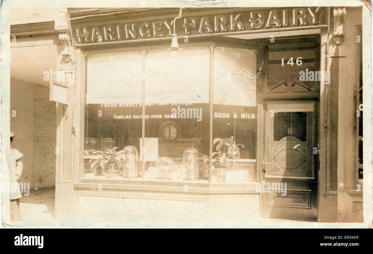 Haringey Park Dairy, Harringay, London, England Stock Photo - Alamy