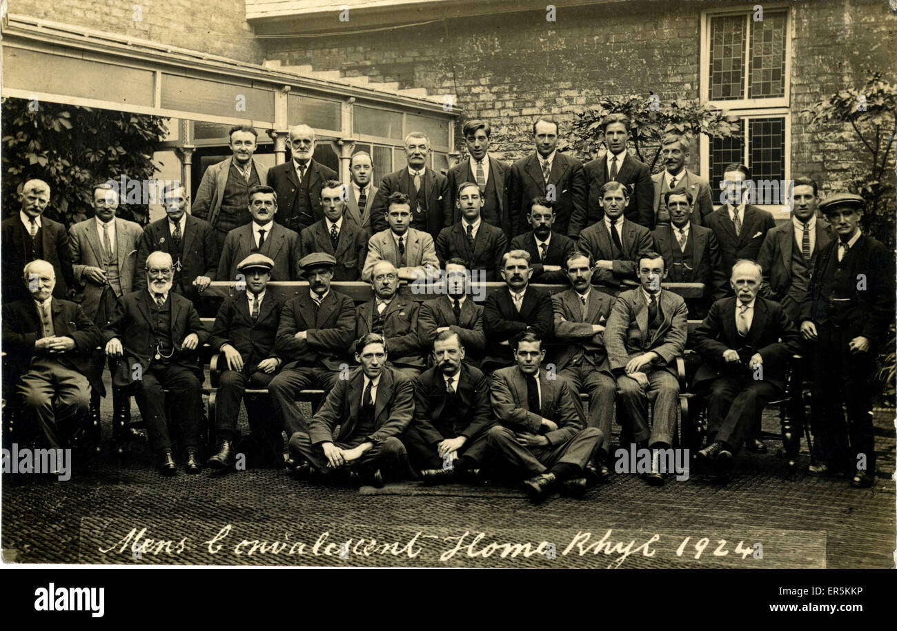 Men's Convalescent Home, Rhyll, Wales Stock Photo - Alamy