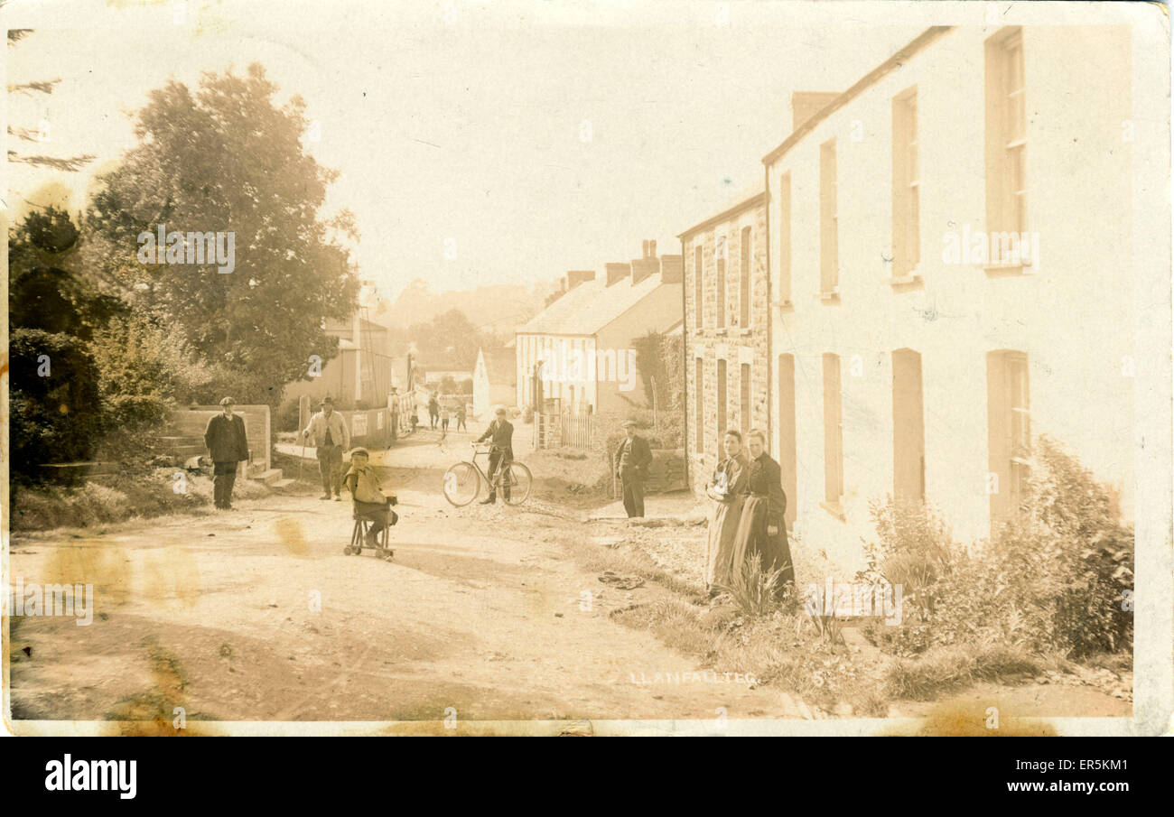 The Village, Llanfallteg, Wales Stock Photo - Alamy
