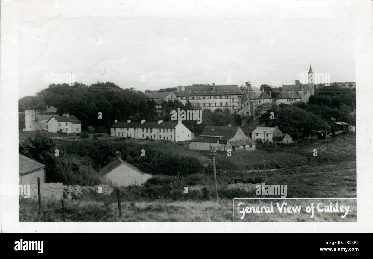 General View, Caldey Island, Wales Stock Photo - Alamy
