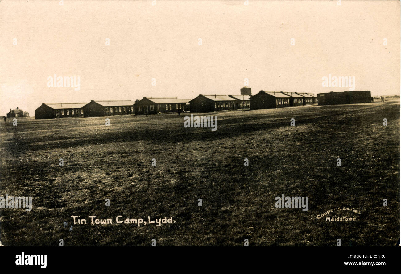 World War One Tin Town Army Camp, Lydd, Romney Marsh, Englan Stock ...