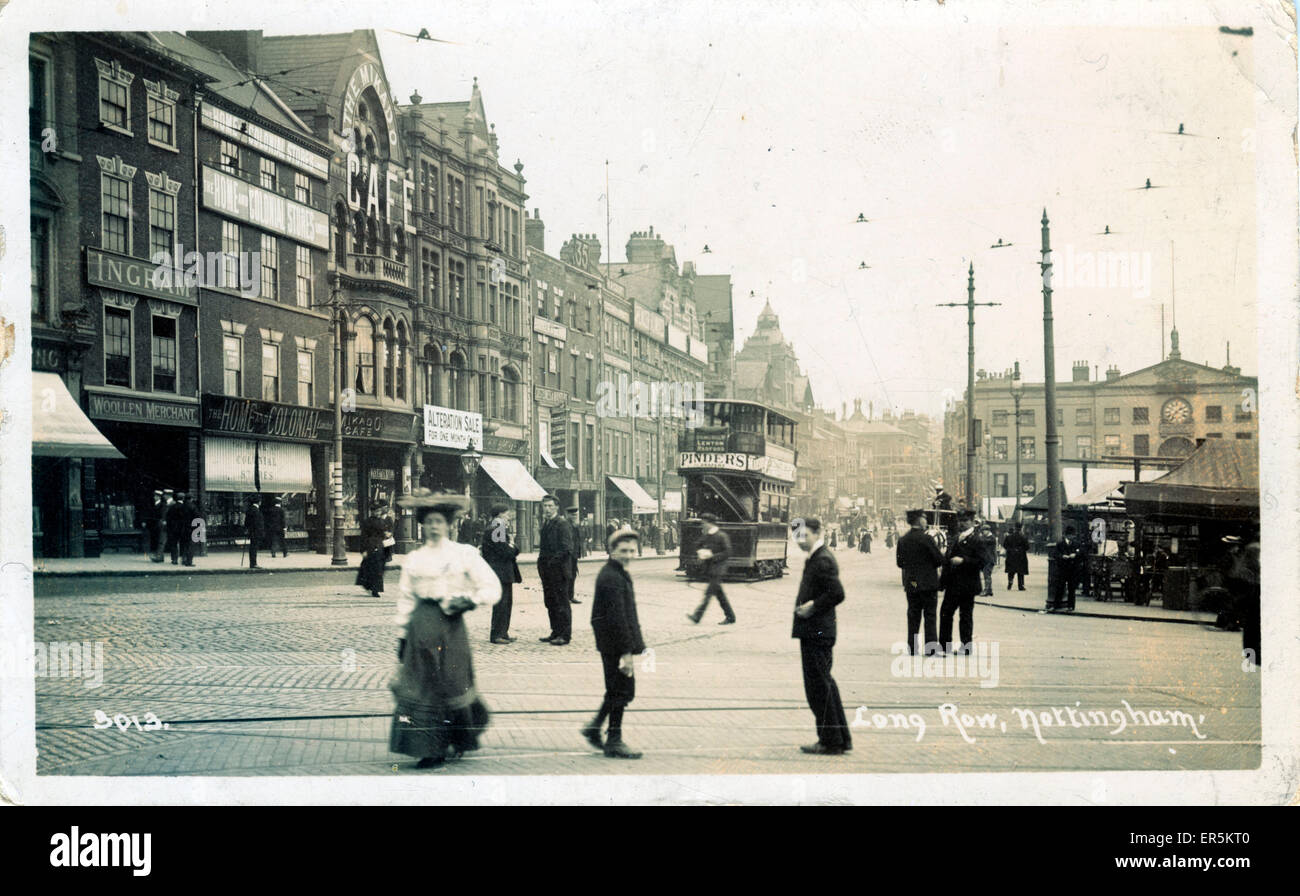 Long Row, Nottingham Stock Photo - Alamy