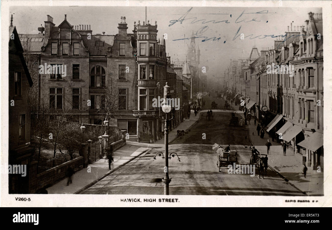 High Street, Hawick, Scotland Stock Photo - Alamy