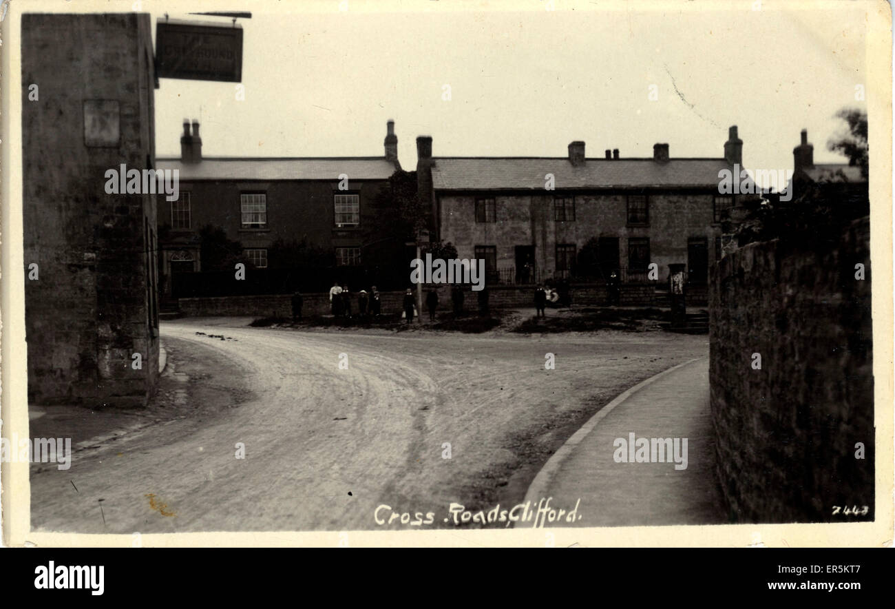 Cross Roads (looking down Albion St), Clifford, Weatherby, E Stock ...