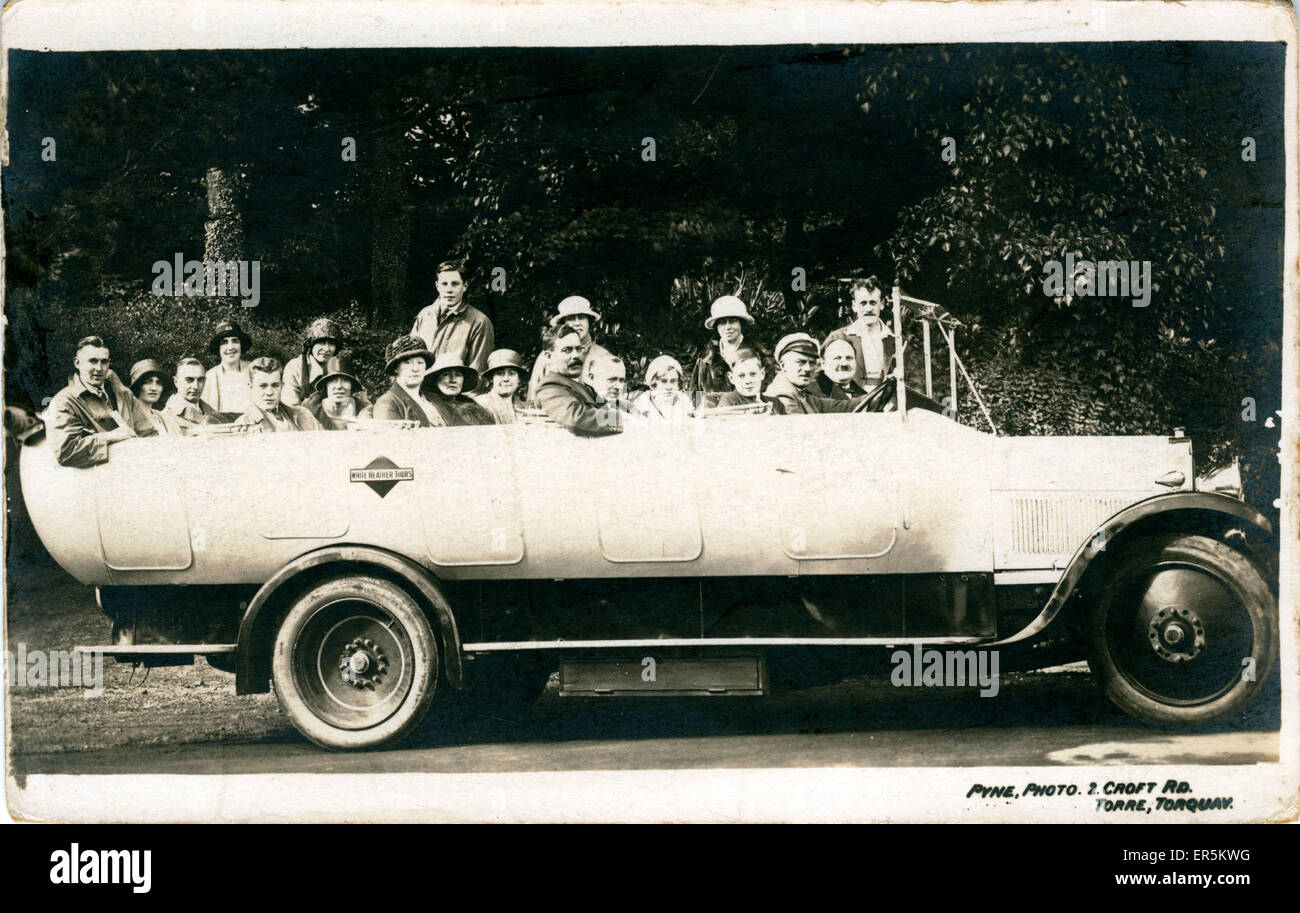 Vintage Charabanc, Torquay, England Stock Photo - Alamy