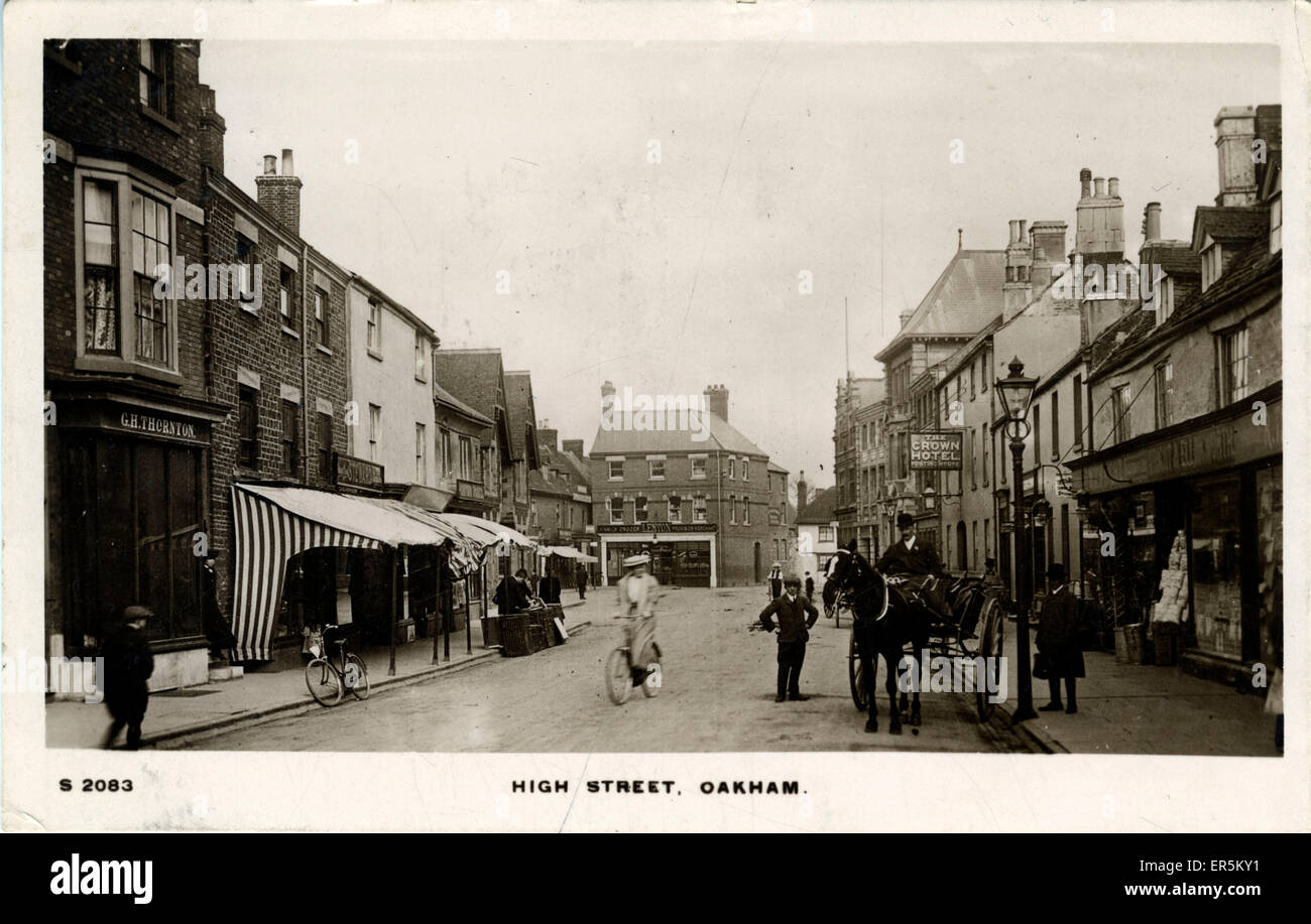 High Street, Oakham, England Stock Photo - Alamy